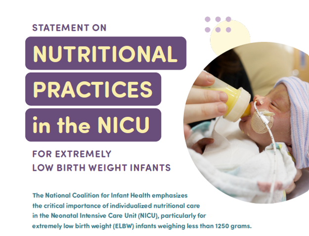 Statement on Nutritional Practices in the NICU for Extremely Low Birth ...
